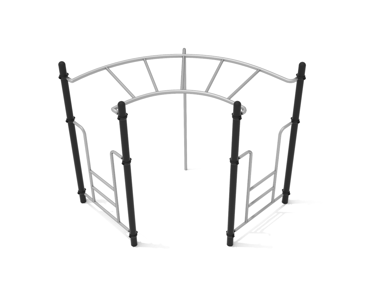 Curve Rung Horizontal Ladder - Recreation Installations - Playground ...